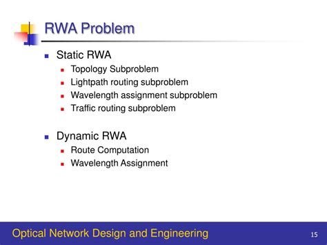Ppt Research Issues On Routing And Wavelength Assignment For Wavelength Routed Wdm Networks