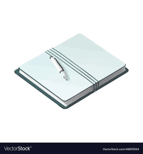 Blank Notebook And Pen Royalty Free Vector Image
