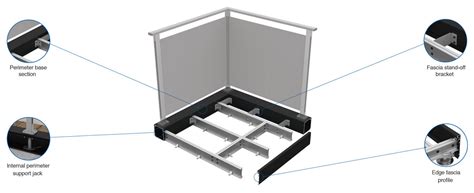 Aluminium Decking Subframe F H Brundle