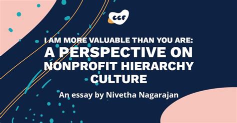 Yi Ching Lin On Linkedin I Am More Valuable Than You Are A Perspective On Nonprofit Hierarchy…