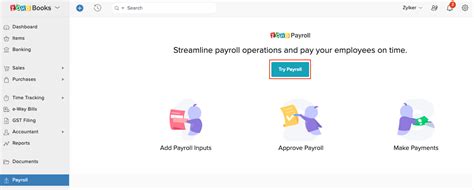 Manage Payroll With Zoho Books Help Zoho Books