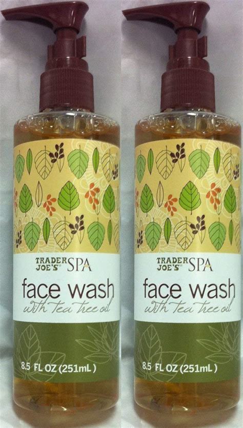 2 Pack Trader Joes Spa Face Wash With Tea Tree Oil Amazonca Cell