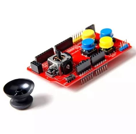 Arduino Joystick Shield 7 Pulsadores Con Interfaces