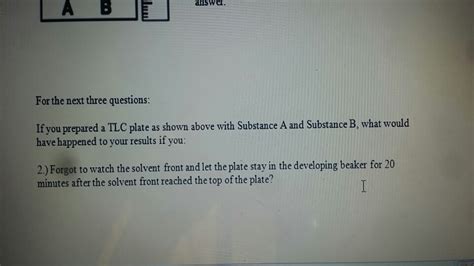 Solved What Is The Rf Value Of Substance A 1 Pt و
