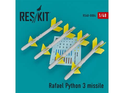 Rafael Python 3 Missile 4 Pcs Iai Kfir F 15ci F 16i Jf 17 Mig