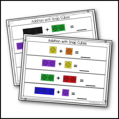 Snap Cube Addition Printables Club