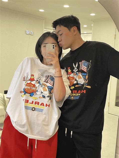 💦꿉꿉 땀많으신분들당장모여💦 남녀공용 할리히어로 반팔티셔츠 커플티 커플티셔츠 시밀러룩 휴가룩 캐주얼반팔 반팔티셔츠 빅사이즈반팔 빅사이즈긴소매 기능성반팔 꾸안꾸반팔 에이블리