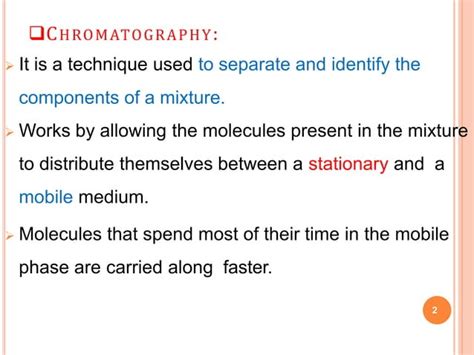 Chromatography Ppt Use And Its Application Ppt