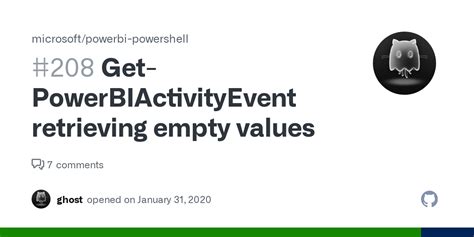 Get Powerbiactivityevent Retrieving Empty Values · Issue 208 · Microsoftpowerbi Powershell