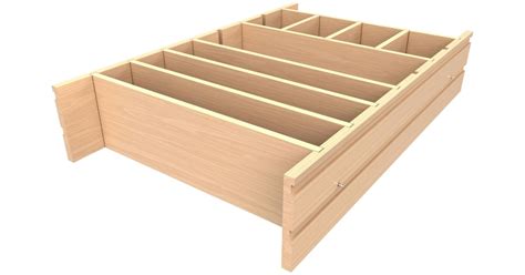 Rev A Shelf 4WDIV 36 1 Wood Classics 30 3 4 Deep Drawer Divider System Build Com