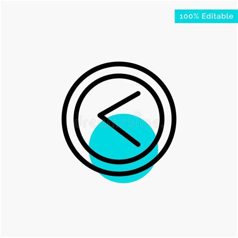 Arrow Interface Left User Turquoise Highlight Circle Point Vector