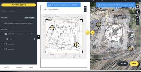 Compare Design And Current Site Conditions With PDF Overlay Propeller