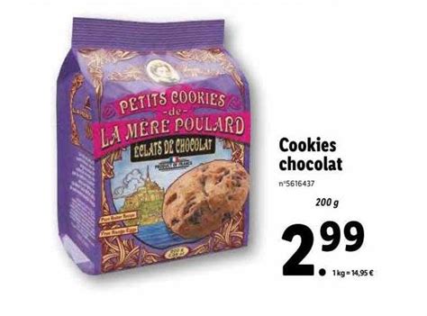 Promo Cookies Chocolat Chez Lidl Icatalogue Fr