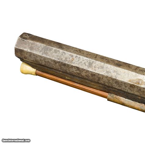 Antique Half Stock Percussion Rifle For Sale