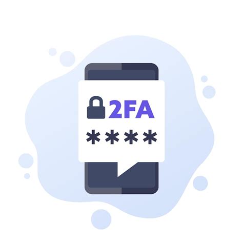Premium Vector Two Factor Authentication Or 2fa Vector Illustration