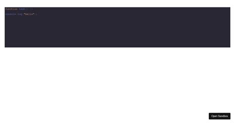Use Editable Forked Codesandbox