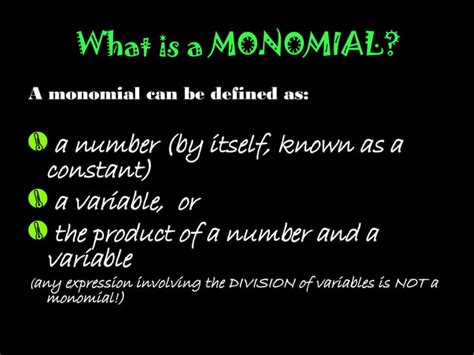 8 1 Multiplying Monomials Ppt Physics Science