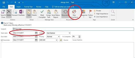 How To Reset A Recurring Task In Outlook Techrepublic
