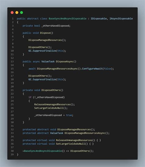 arash laylazi on linkedin dotnet async disposable