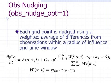 PPT WRF Four Dimensional Data Assimilation FDDA PowerPoint Presentation ID
