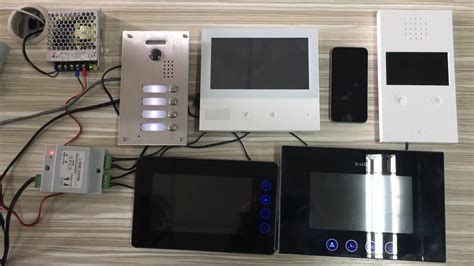 2 Wire Bus Videophone System Intercom System Video Door Entry Systems To Access A Building Home