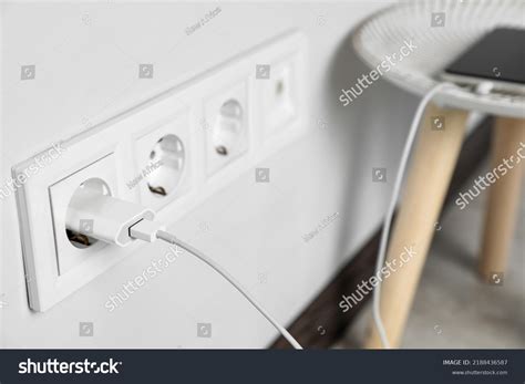 Modern Smartphone Charging Electric Socket Indoors Stock Photo 2188436587 Shutterstock