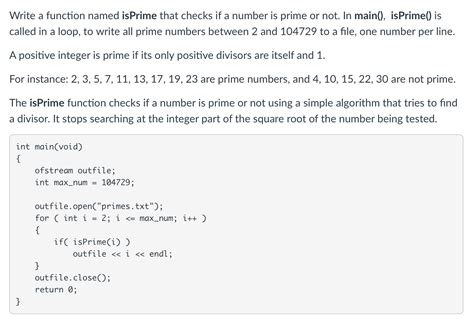 solved write a function named isprime that checks if a