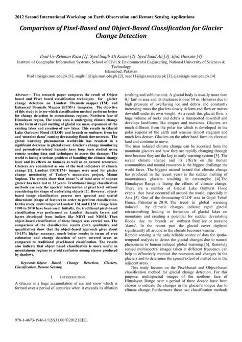 Pdf Comparison Of Pixel Based And Object Based Classification Dokumentips