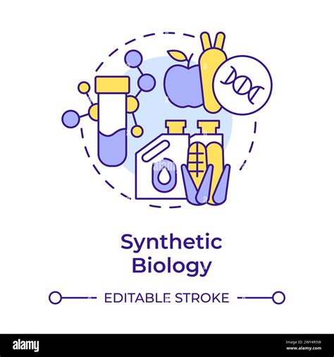 Synthetic Biology Multi Color Concept Icon Stock Vector Image And Art Alamy