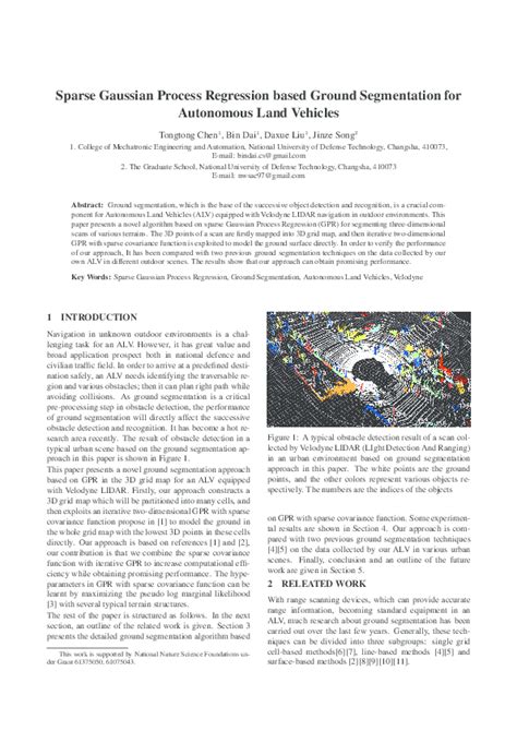 Sparse Gaussian Process Regression Based Ground Segmentation For