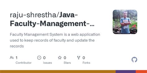 github raju shrestha java faculty management system faculty management system is a web