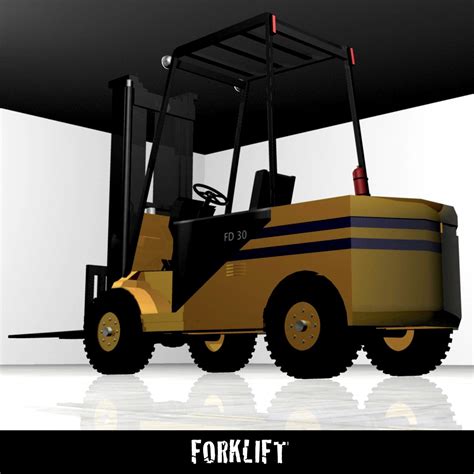 Forklift 3d Model