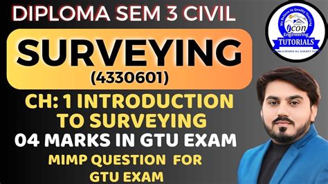 Surveying Unit 1 Mimp Questions For Gtu Exam Diploma Sem 3 Civil Mimp For Gtu Exam Gtu