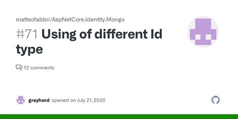 using of different id type · issue 71 · matteofabbri aspnetcore identity mongo · github