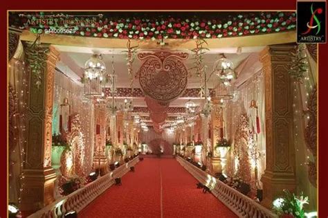 Fiber Wedding Decoration Passage Side Wall Size 14 X 11 Feet At Best