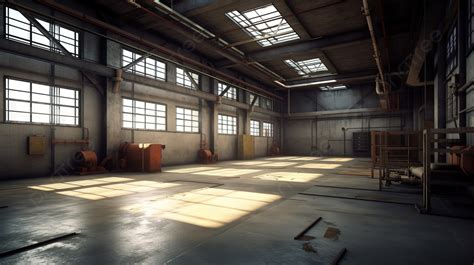 3d로 렌더링된 인더스트리얼 인테리어 격납고 산업 건물 복도 배경 일러스트 및 사진 무료 다운로드 Pngtree