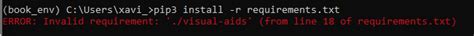issue with the requirements txt file visual aids line · issue 18 · stefmolin hands on data