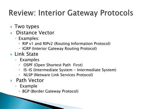 ppt comparing interior routing protocols powerpoint presentation free download id 2389660