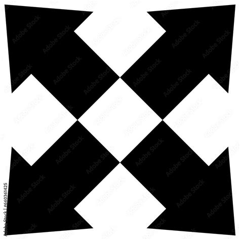 Full Screen Icon Maximize Button Enlarge Expand Fullscreen Maximize Illustration Isolated On