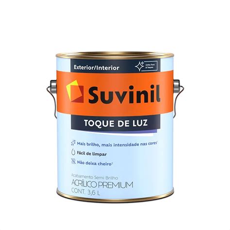 Tinta Acrílica Toque De Luz Semibrilho Branca 3 6l Suvinil Natal