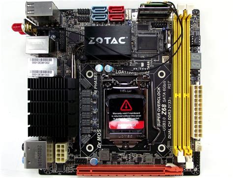 Материнская плата Zotac Z68ITX-B-E, S1155, Intel Z68, Mini-ITX, 2xSO ...