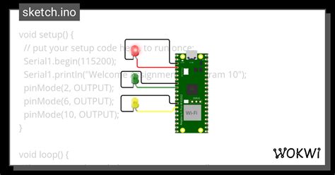 Program 10 Raspberry Pi Wokwi Esp32 Stm32 Arduino Simulator