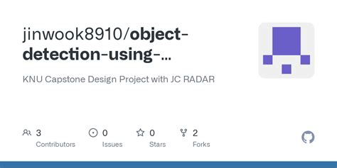 GitHub Jinwook Object Detection Using Raspberry Pi KNU Capstone