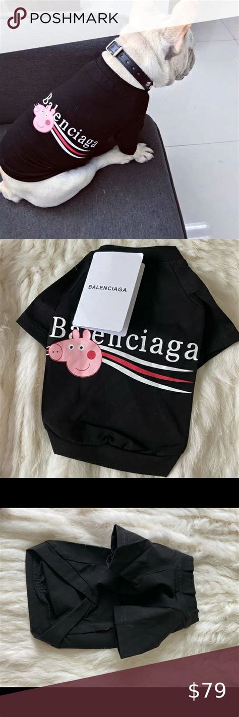 Balenciaga T Shirt Small For Dog Peppa Pig Balenciaga T Shirt Black
