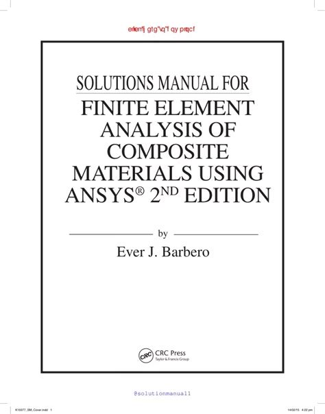 Ppt Sample Finite Element Analysis Of Composite Materials Using Ansys 2nd Edition Solution
