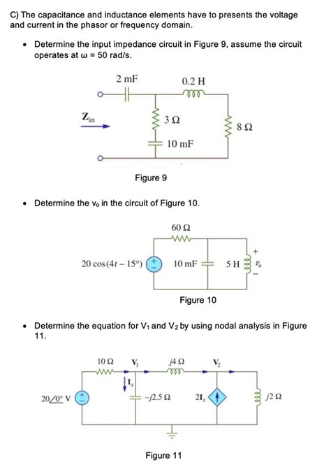 C The Capacitance And Inductance Elements Have To Presents The Voltage