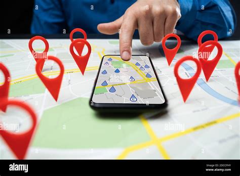 Local Map Pin Marker Search In City Stock Photo Alamy