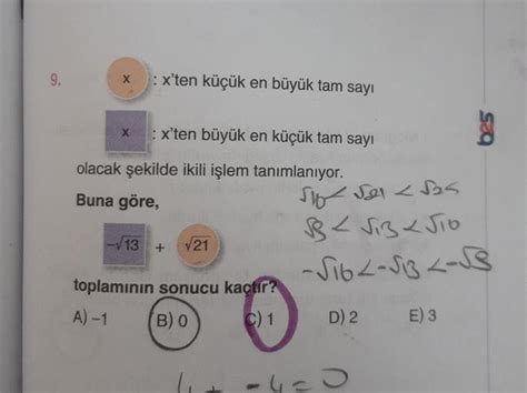 9 X X Xten Küçük En Büyük Tam Sayı Xten Büyük En Küçük Tam Sayı