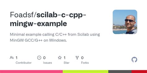 Github Foadsfscilab C Cpp Mingw Example Minimal Example Calling Cc From Scilab Using
