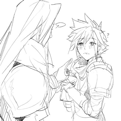Cloud Strife And Sephiroth Final Fantasy And 2 More Drawn By Fui